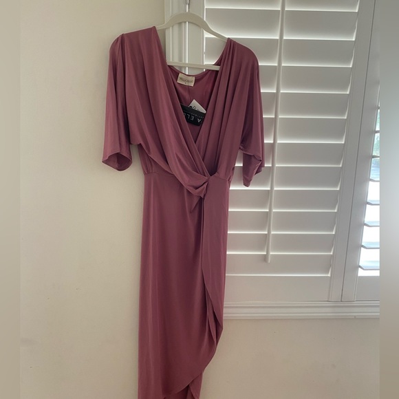 Dresses | Bella Ella Now Or Never Faux Wrap Dress Purple | Poshmark